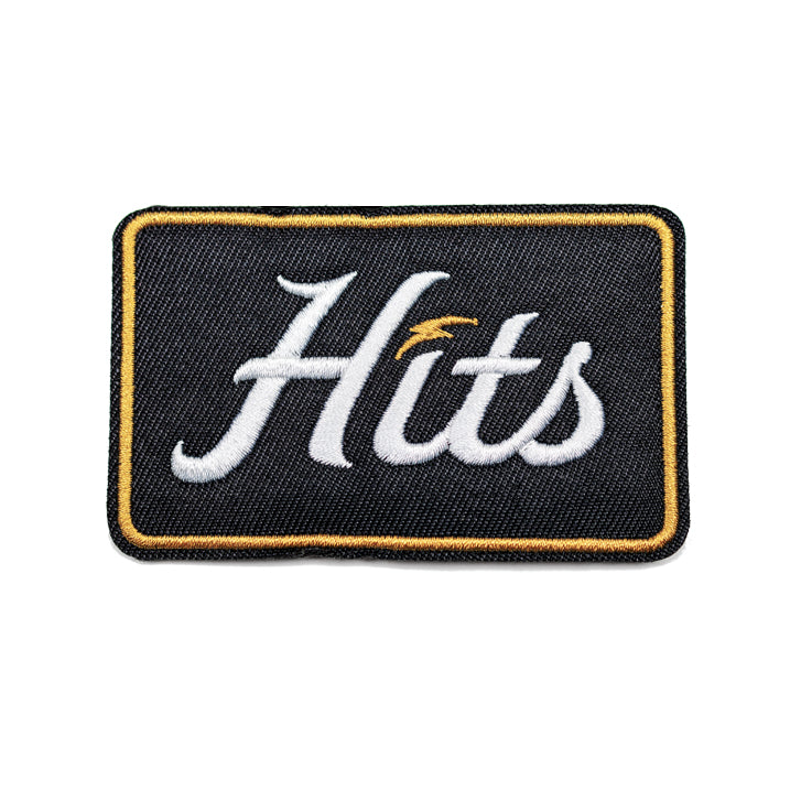 Hits Gold Border Patch – Hits Bev Co